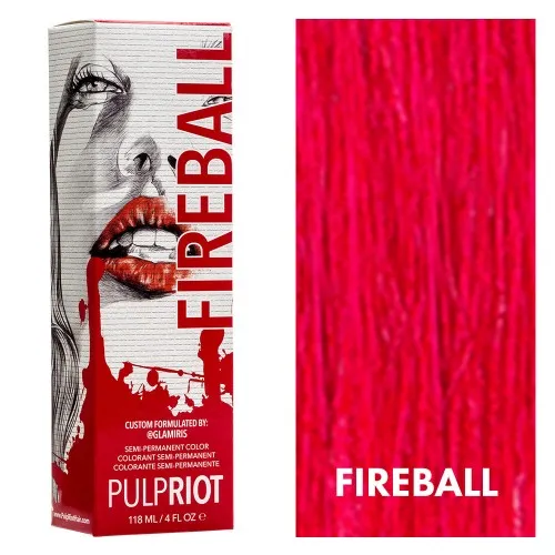 Pulp Riot Semi-Permanent Fireball Color - Bold, Vibrant Brilliance